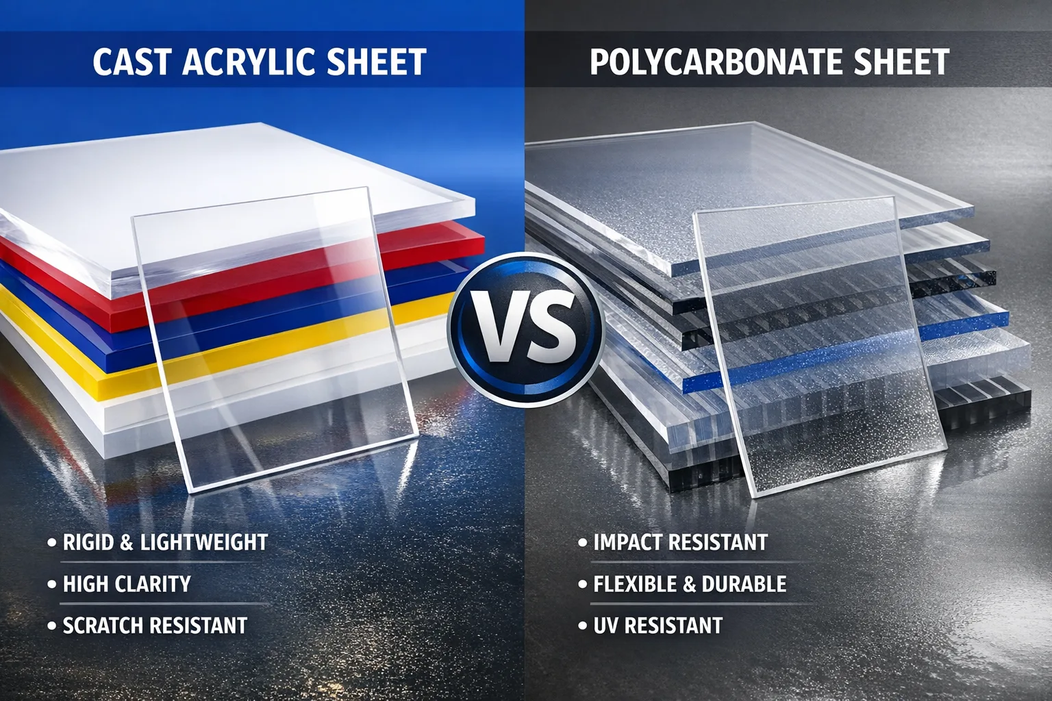 Cast Acrylic Sheet vs Polycarbonate Sheet: Which One Should You Choose ...